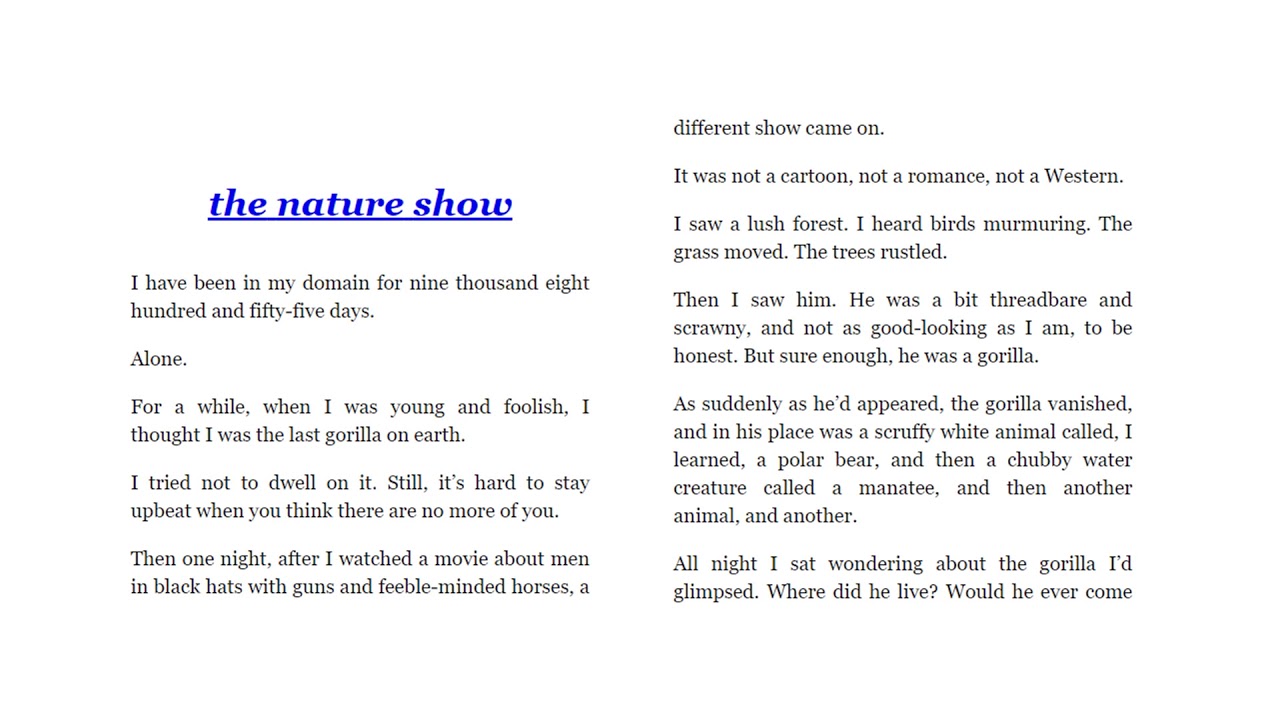 The One and Only Ivan read aloud 1 Autosaved - YouTube