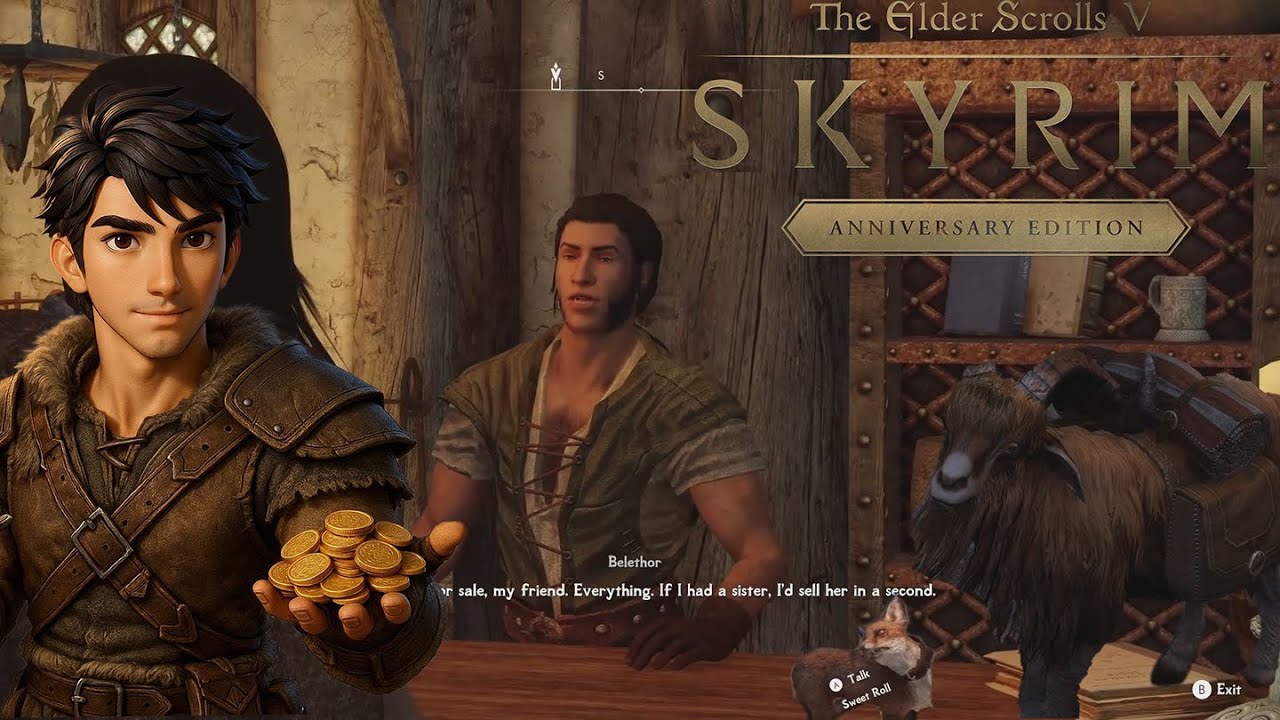 Went for Gold, Settled for Cheese (the goat) | Skyrim Nordic Souls ...