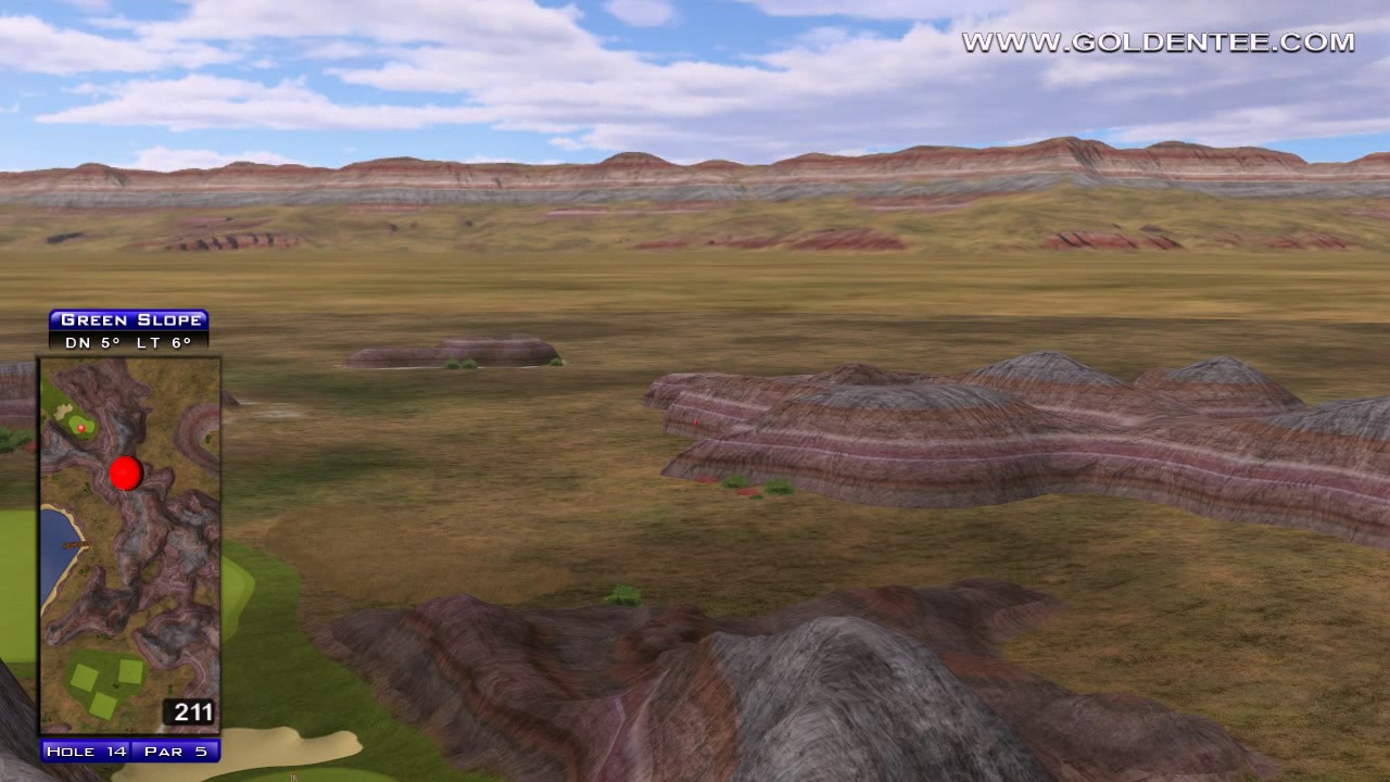 Golden Tee Great Shot on Antelope Pass! - YouTube