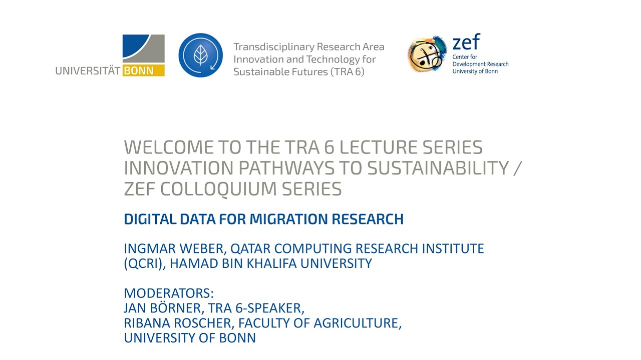 Lecture Series “Innovation Pathways to Sustainability”: Dr. Ingmar ...