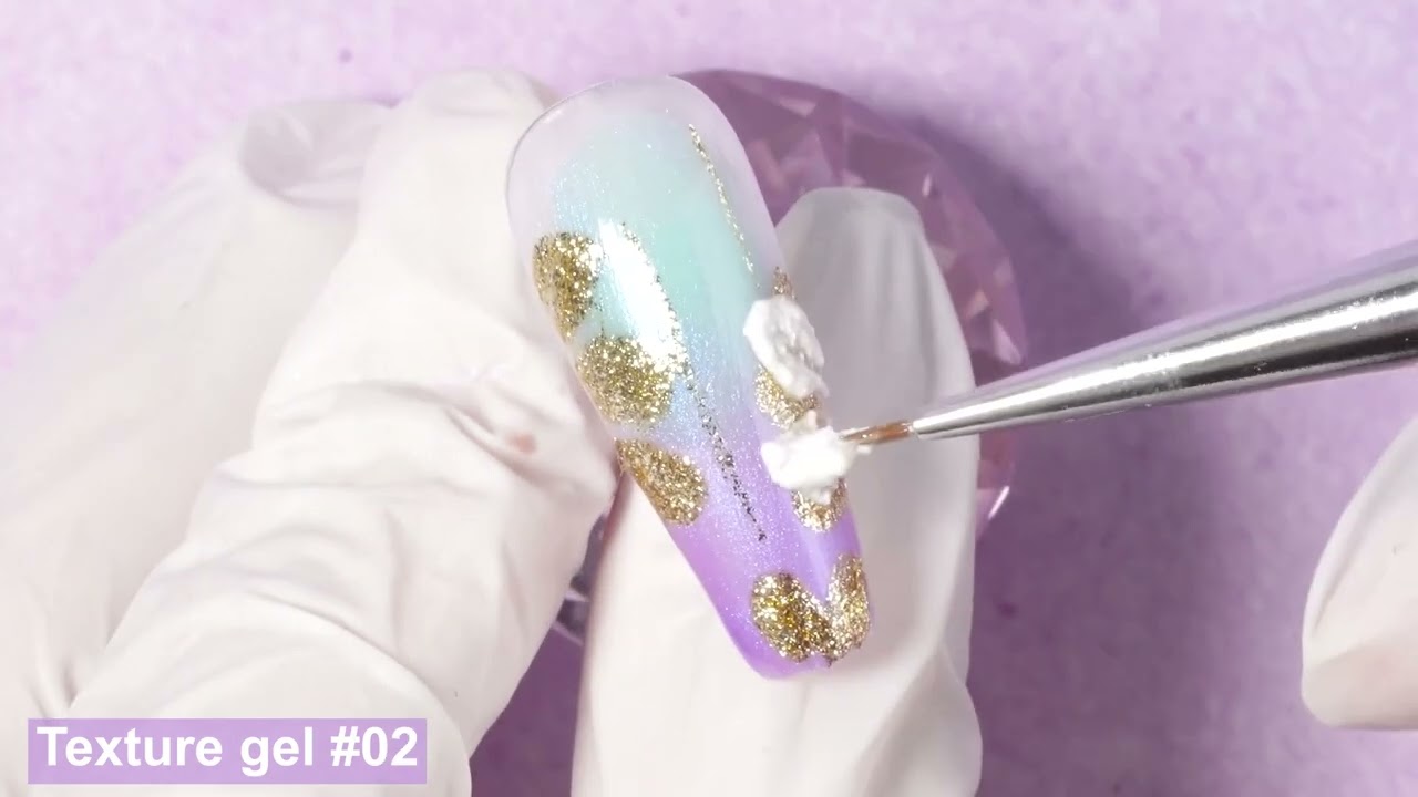 Nail material, shell glue + VIP platinum + plaster glue style - YouTube