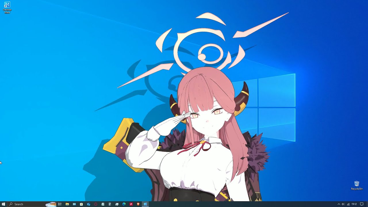 Desktop Mate Mod Rikuhachima Aru - YouTube