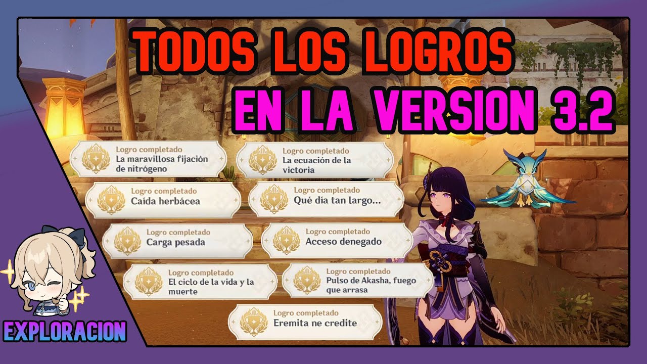 TODOS Los NUEVOS LOGROS Disponibles En La Version 3.2 / Genshin Impact Español - YouTube