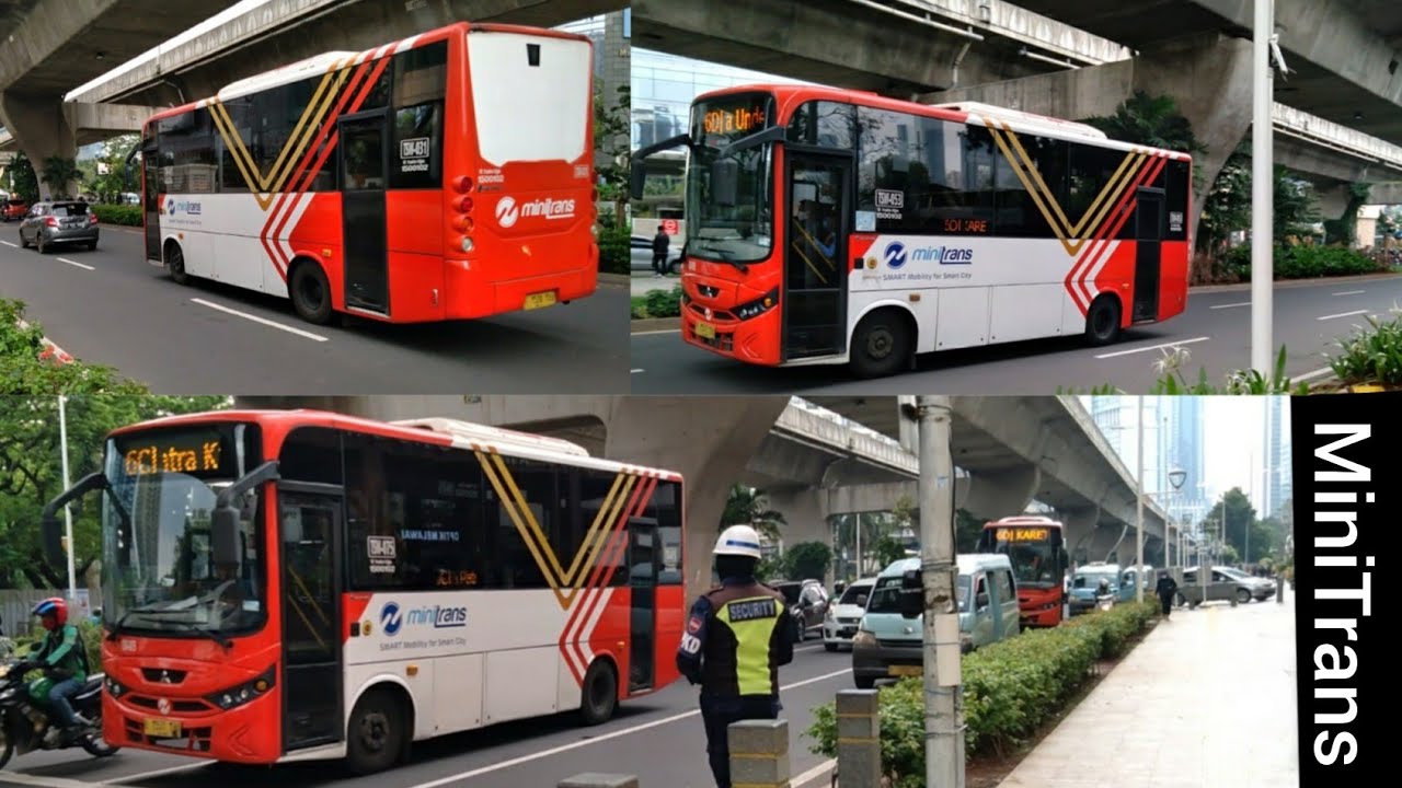 MiniTrans Bus Transjakarta, Prof Dr. Satrio Street South Jakarta, Nov ...