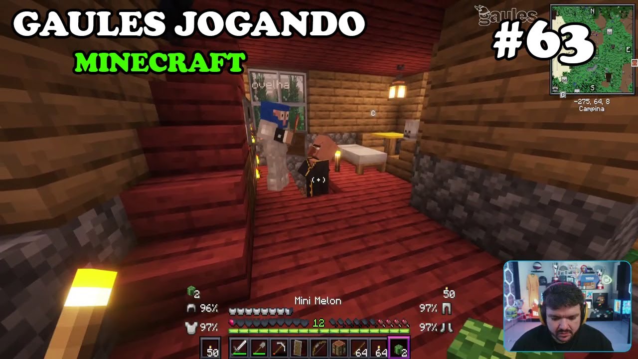 GAULES JOGANDO MINECRAFT - #63 - YouTube