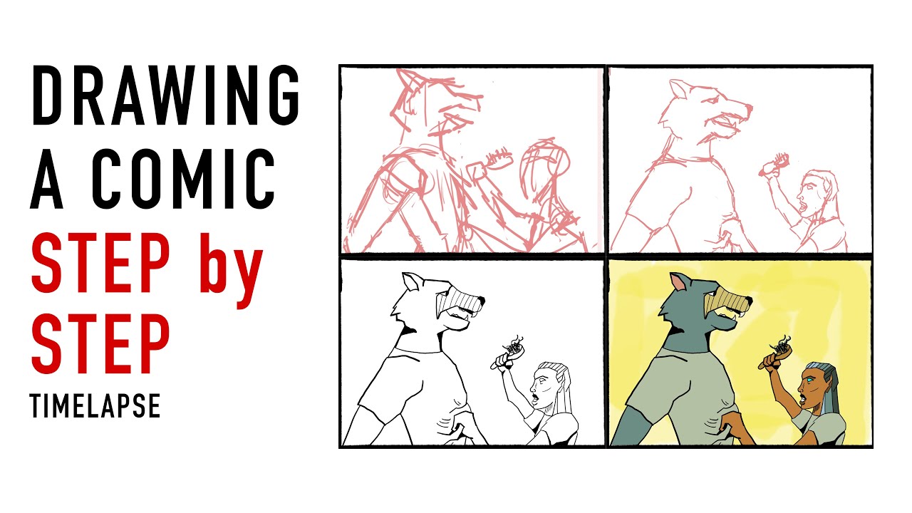 DRAWING A COMIC BOOK PAGE | Speedpaint | Jack B Rosie - YouTube