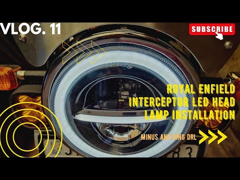 Royal Enfield Interceptor 650 Twin Headlight LED Headlamp Installation ...