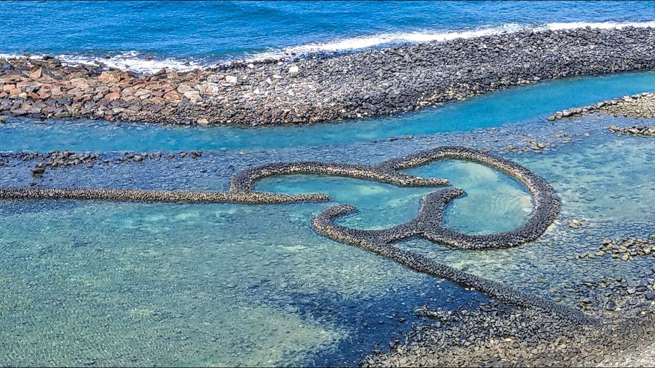 雙心石滬 - 澎湖七美 Double-Heart of Stacked Stones Qimei Island, Penghu (Taiwan ...