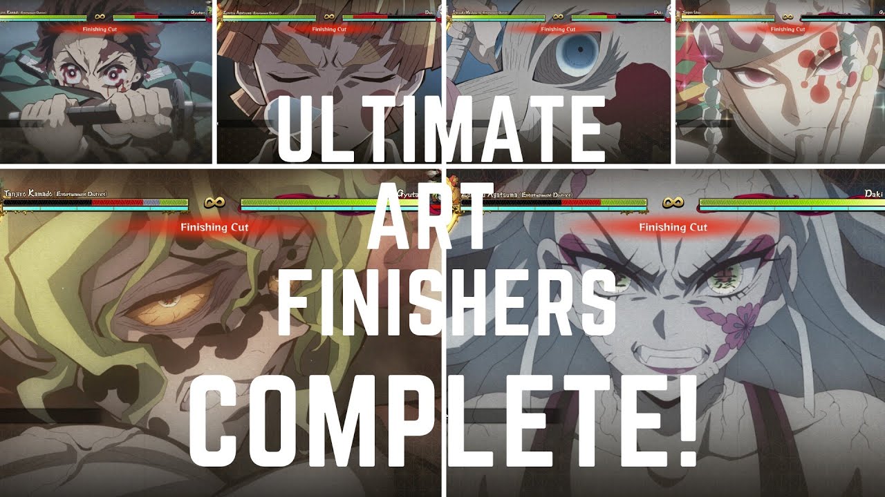 All Ultimate Art Finishers - Demon Slayer Hinokami Chronicles (ENG DUB ...