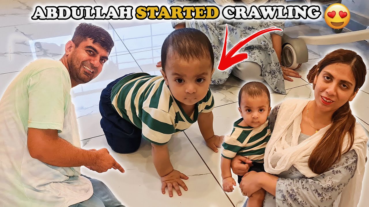 Baby Abdullah Nay Crawling Start Kar De😍 Aayat Ki Pyari Baatein 👶 - YouTube