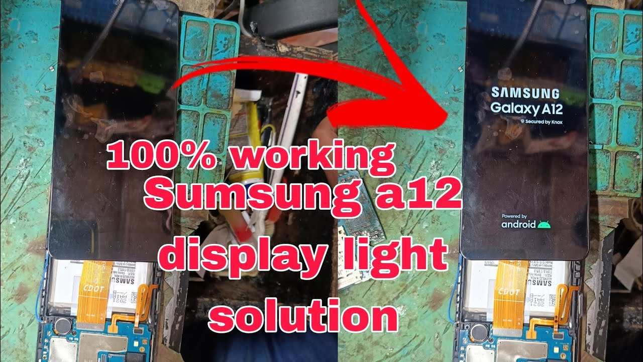 sumsung a12 display light problem ⚠️ | sumsung a12 display light ...