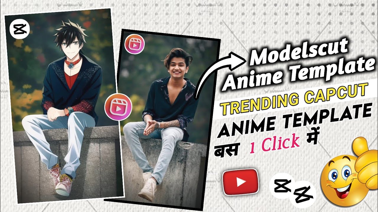 Modelscut Anime Capcut Template | Anime Video Editing Tutorial | How To ...