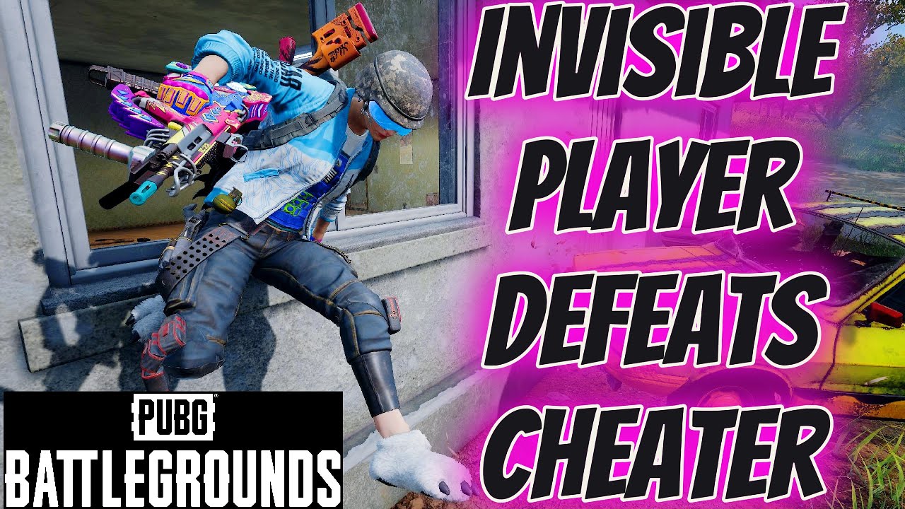 Invisible Player Defeats Cheater - Names On - PUBG PC - YouTube