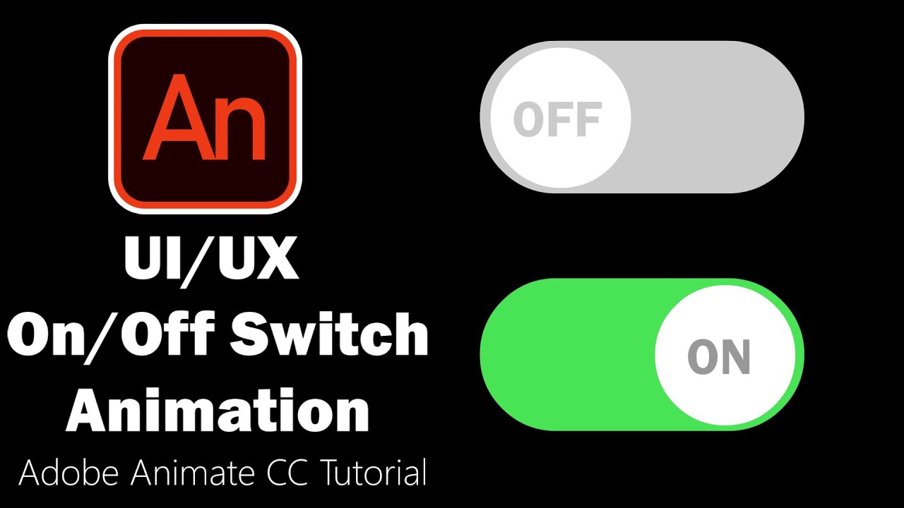 UI/UX icon On,Off Switch Animation in Adobe Animate CC (flash,CC ...