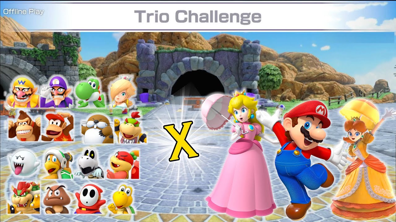 Mario Party Superstars Minigame - Trio Challenge Course - YouTube
