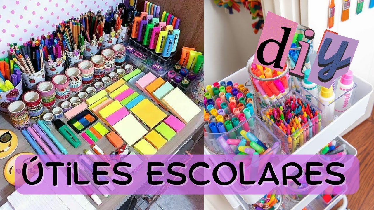 📚 + 60 Ideas para Organizar tus UTILES ESCOLARES • Regreso a clases ...