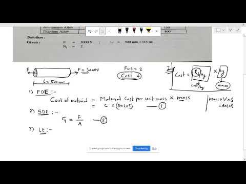 Optimum Design: problem solution - YouTube