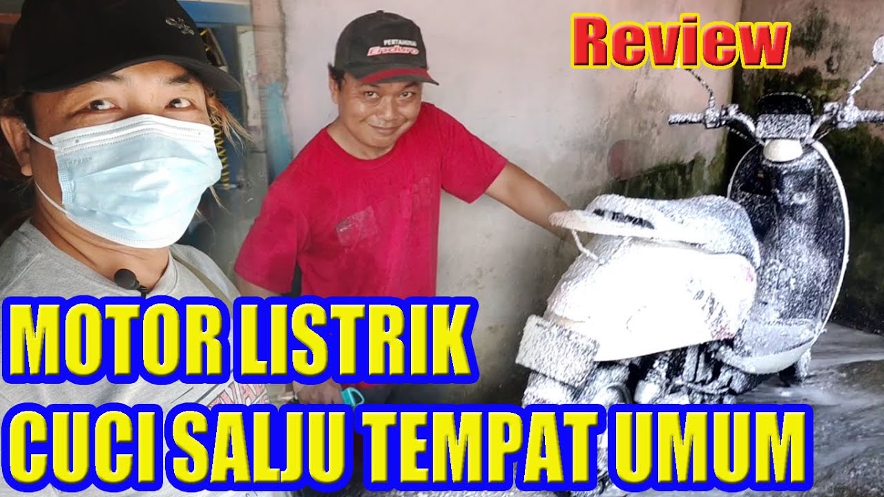 Review Cara Cuci Sepeda Motor Listrik U-WINFLY Golden Turtle di Tempat ...