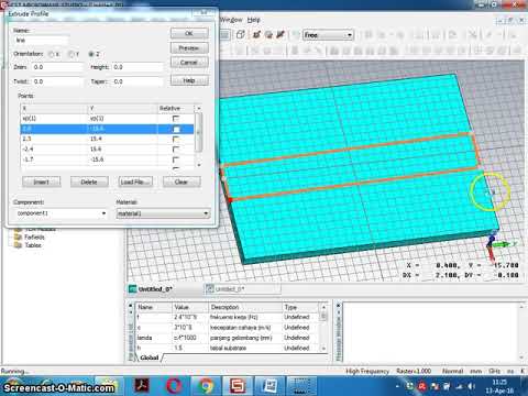 Microstrip Transmission line port part1 - YouTube
