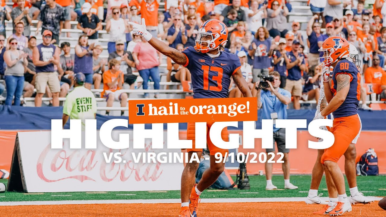 Illini Football | Illinois Highlights vs. Virginia 9/10/22 - YouTube