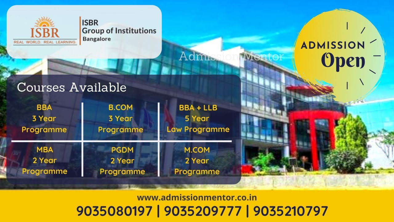 ISBR College Bangalore | Campus Tour | Review | Fees Structure ...