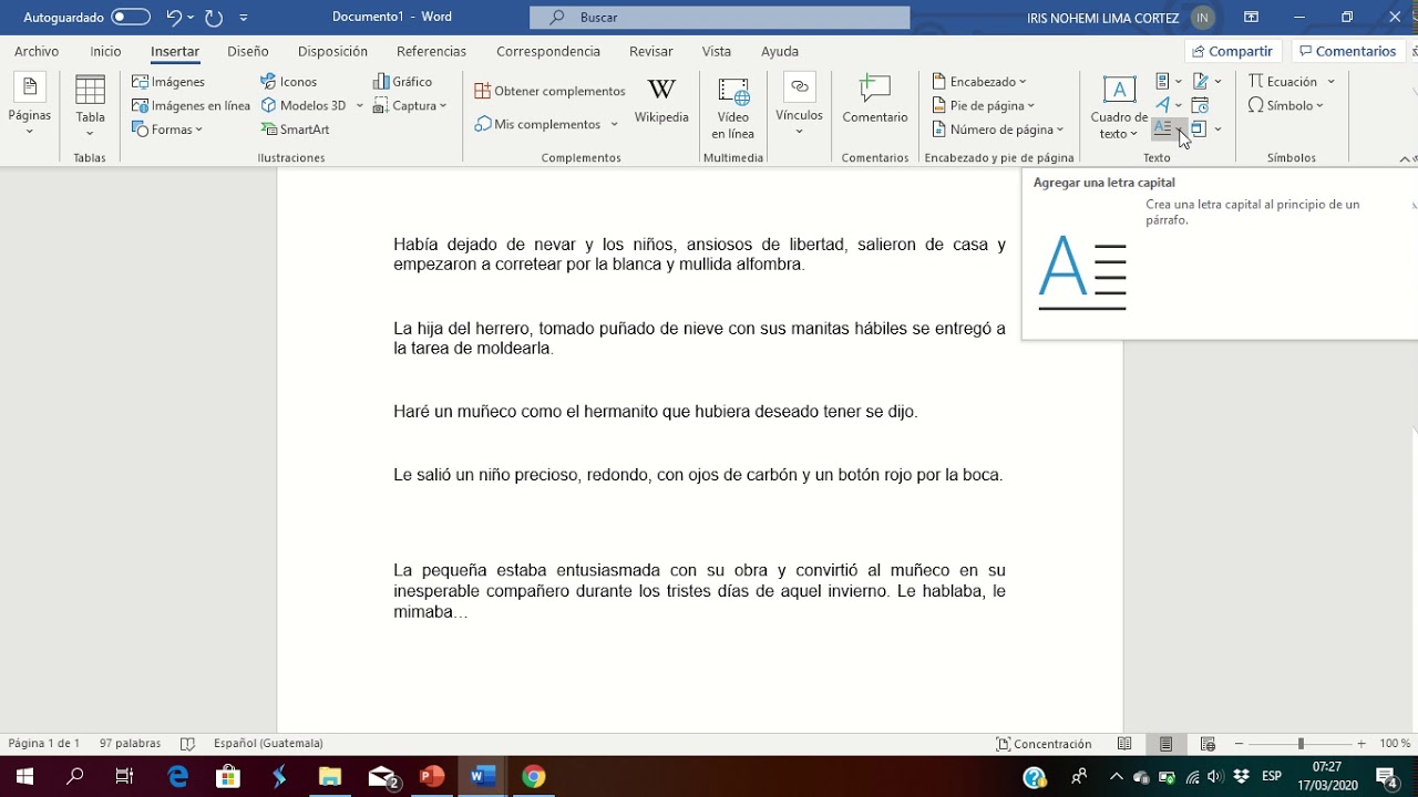 Guia para letra capital - YouTube