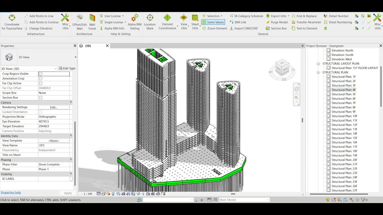 Crop View and Auto join AlphaBIM free - YouTube