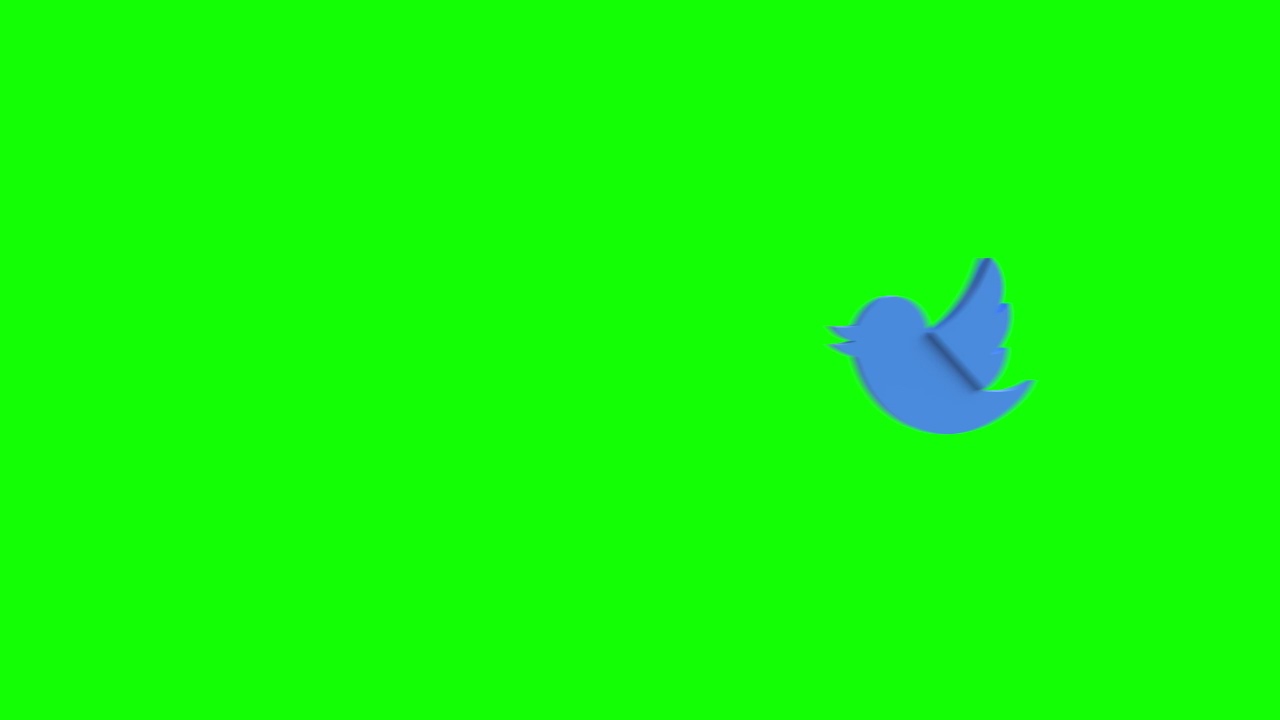 [4K] Twitter Bird Animation - Green Screen - YouTube