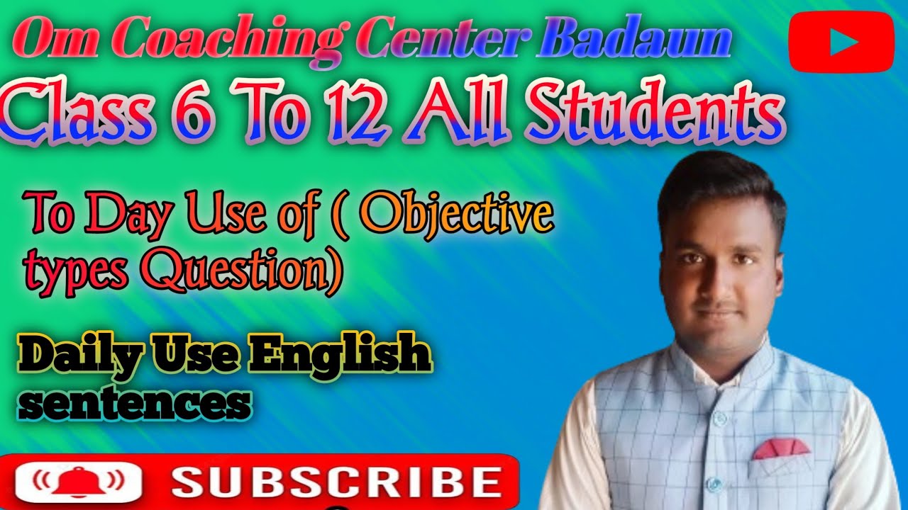 To Day Use of Class 10th (Objective types Question paper with example in Hindi and English ...