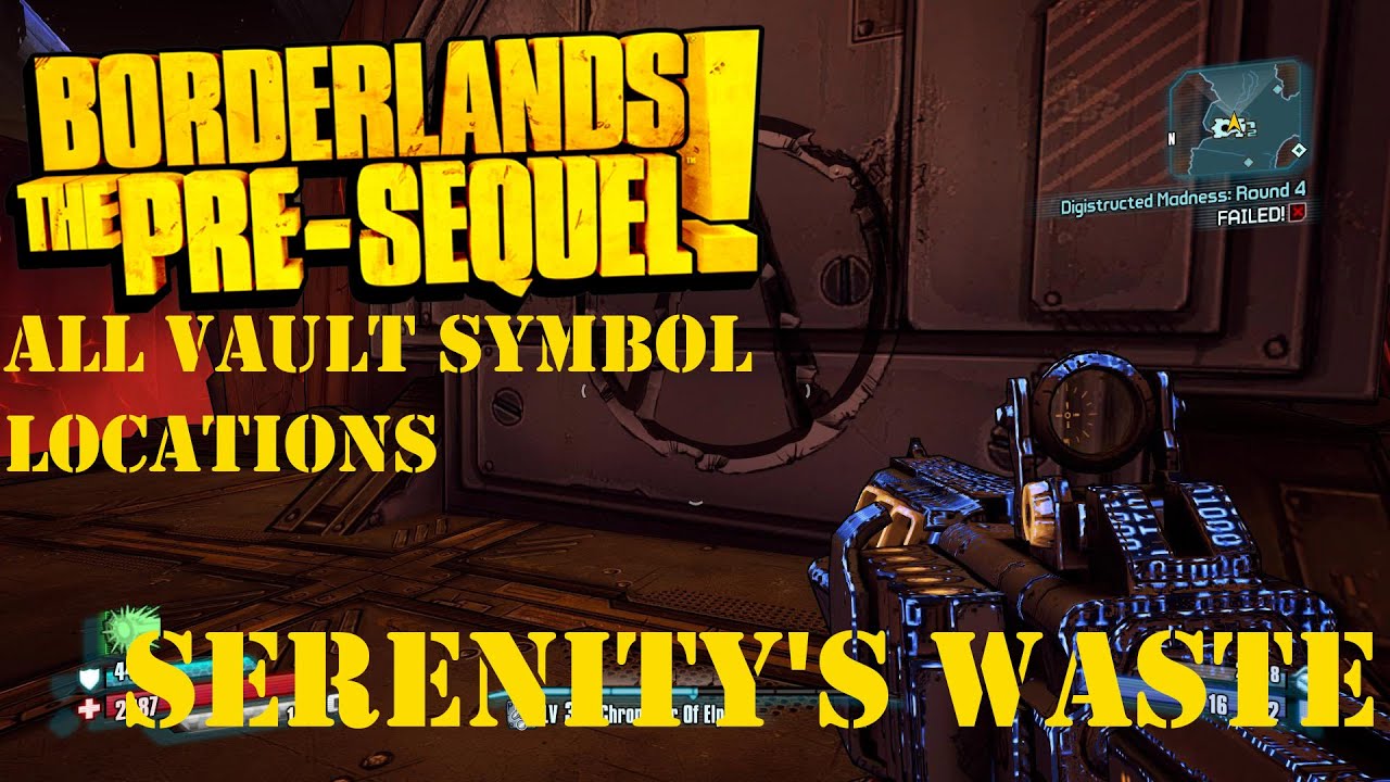 Borderlands the Pre Sequel - Serenity's Waste: All Vault Symbol ...
