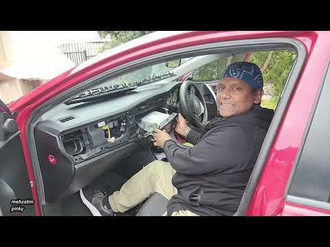 Toyota Corolla 2014 Sedan Car Head Display Unit Installation