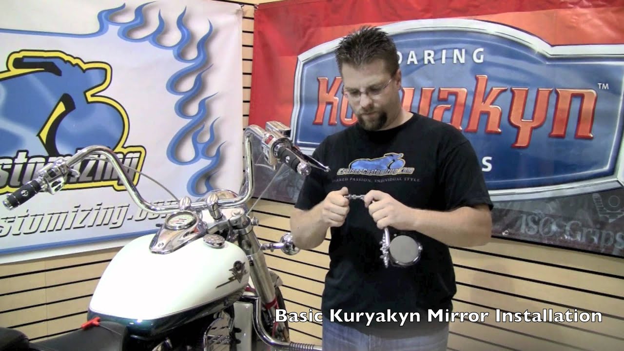 Installing Kuryakyn Mirrors on Motorcycles - Video Guide: Tip of the ...
