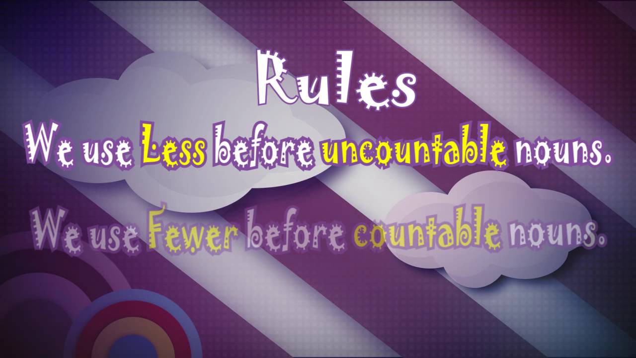 One Minute English Episode 7 - Less or Fewer - YouTube