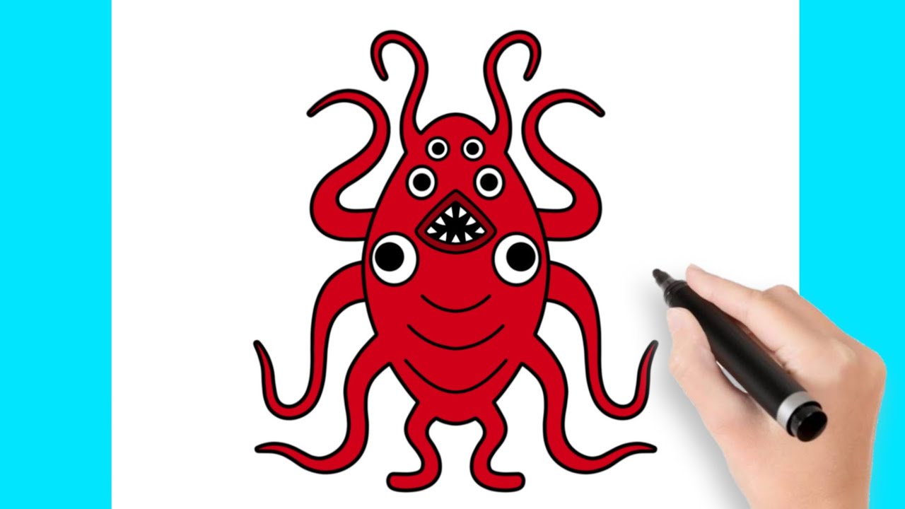 How to draw SAD SETH from Garten of Banban - YouTube