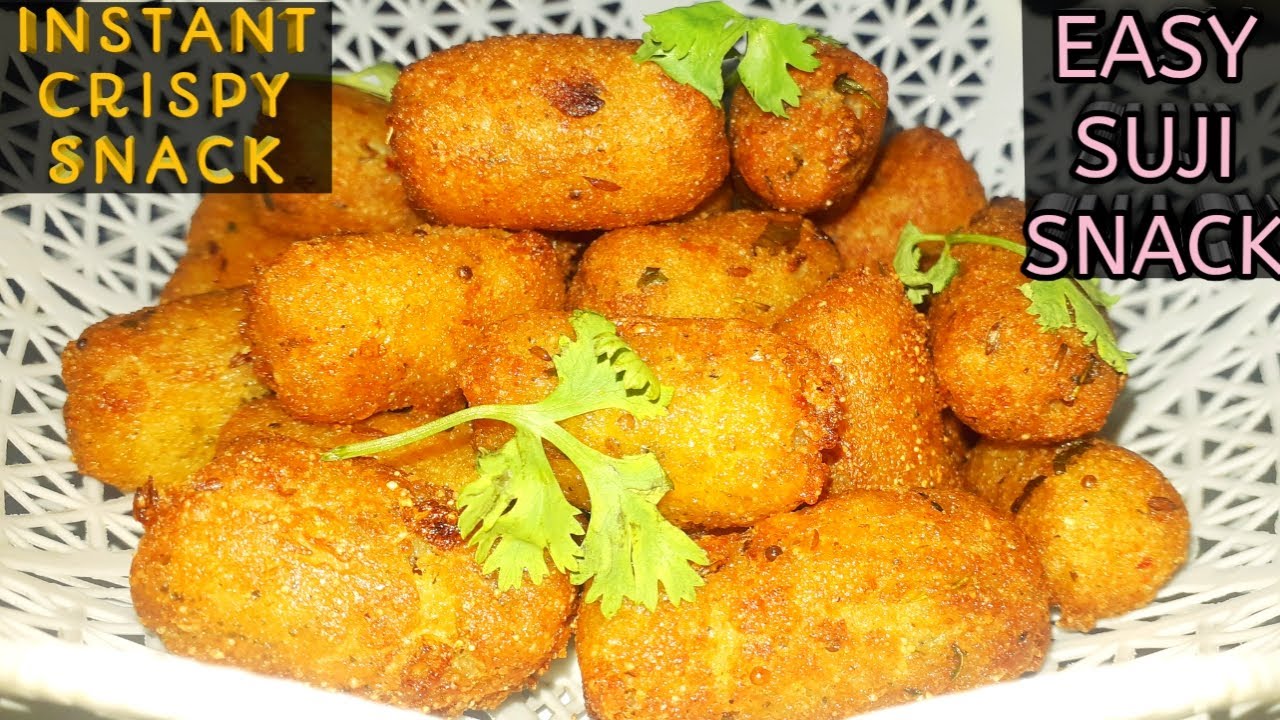 Instant Suji Snack /Crispy snack with Aloo & suji/ Instant Suji Cutlet ...
