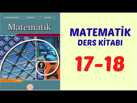 9.SINIF MATEMATİK DERS KİTABI SAYFA 17 18 ✏️  9.SINIF MATEMATİK 1.KİTAP ✏️