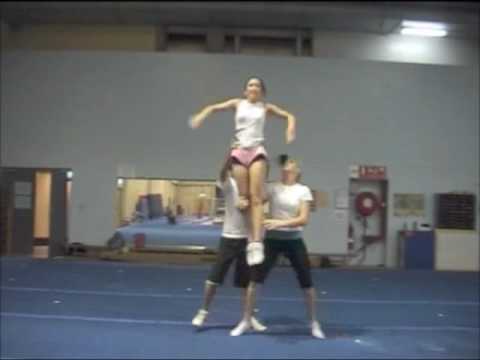 Cheerleading Stunt: L Stand - YouTube