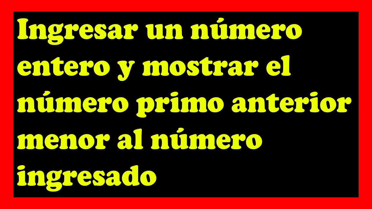 Número Entero