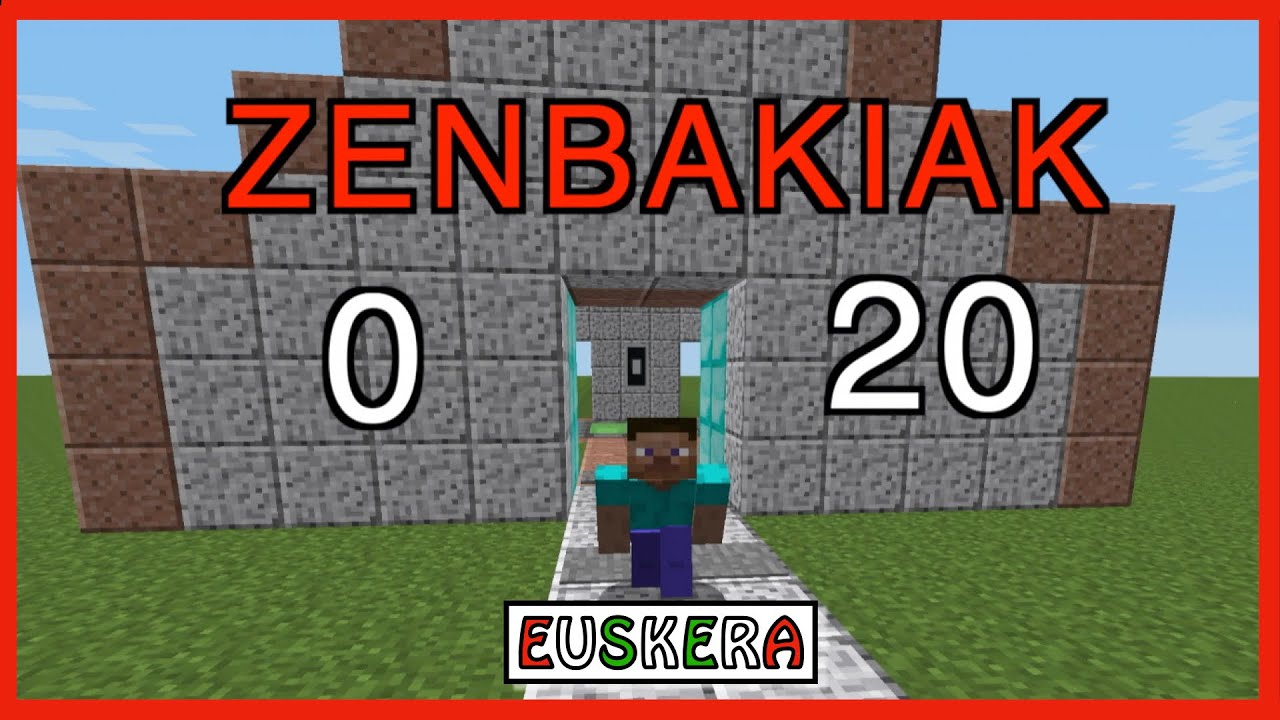 EUSKERA: NÚMEROS DEL 0 AL 20 - YouTube