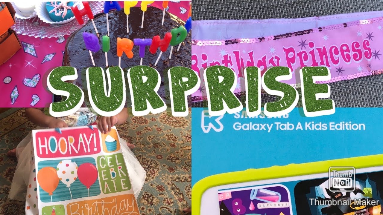 Mere Monthly Shopping~~Surprise Birthday Gift & Party - YouTube