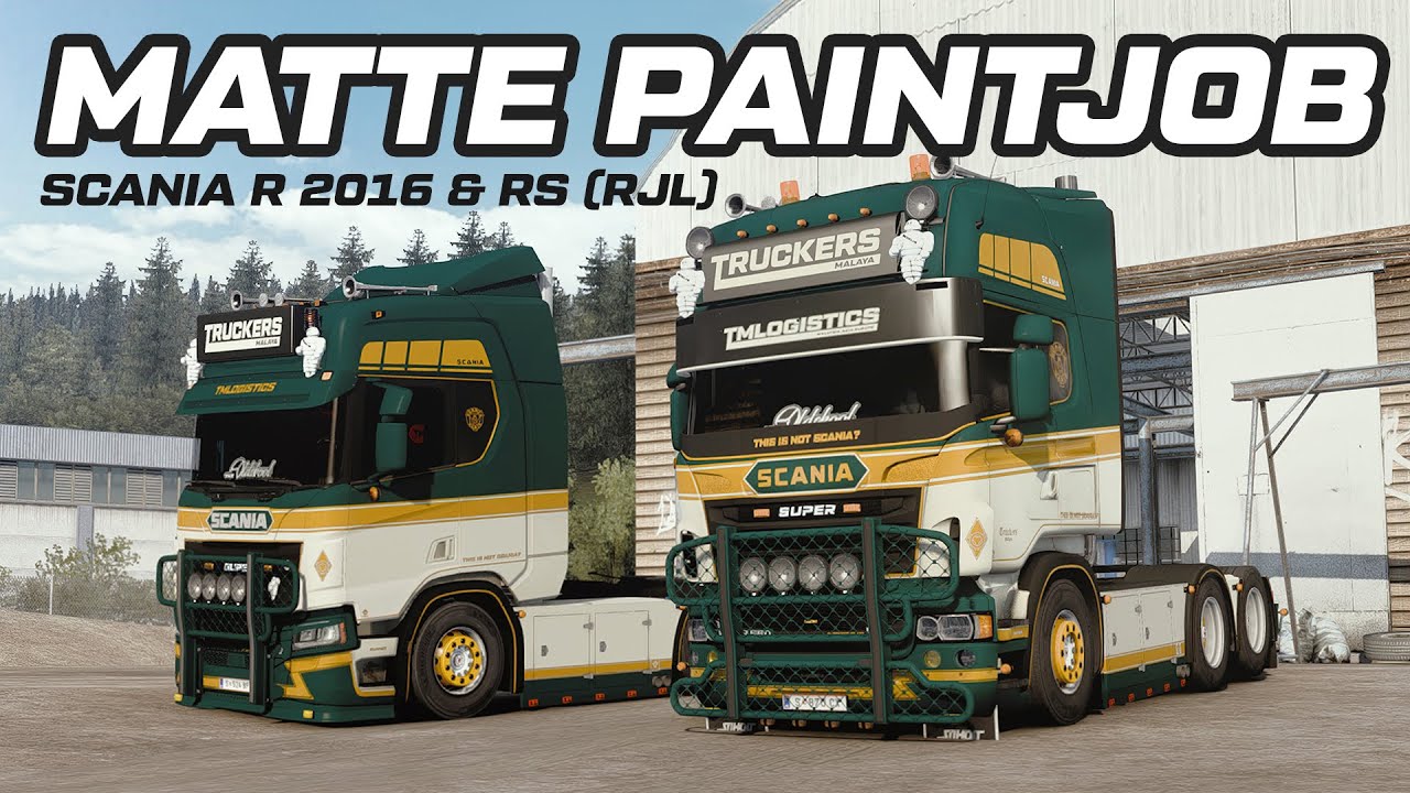 NEW in ETS2 ! Scania Matte Changeable Color Paintjob - Update Version ...