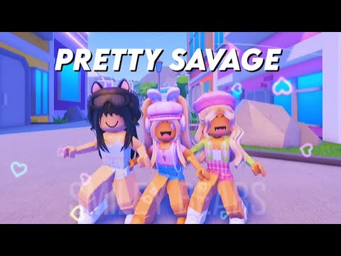 ❤Pretty Savage Edit🖤 || Roblox 2021 || Miley and Riley