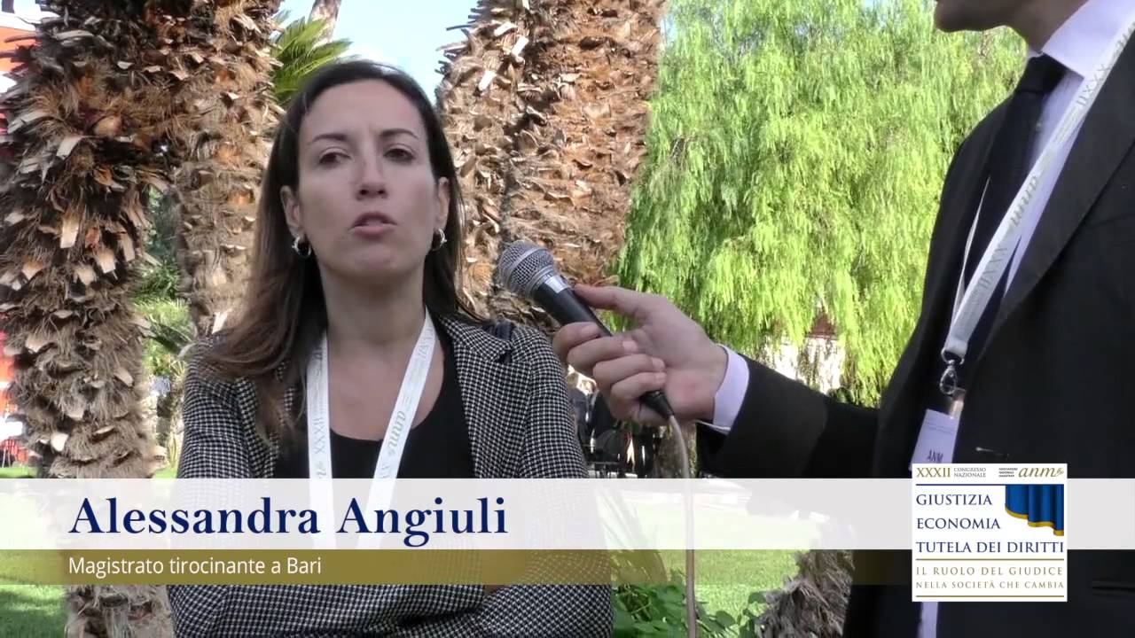 #XXXIICongressoANM, l'intervista ad Alessandra Angiuli, Magistrato ...