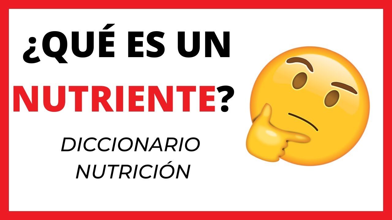 Que es un nutriente (Explicación para niños) - YouTube