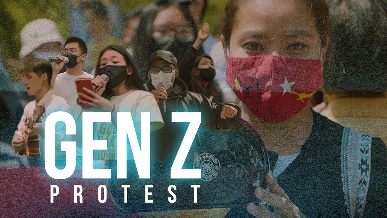 GEN Z Protest in Washington D.C on MAY 8 | Myanmar Military Coup - YouTube