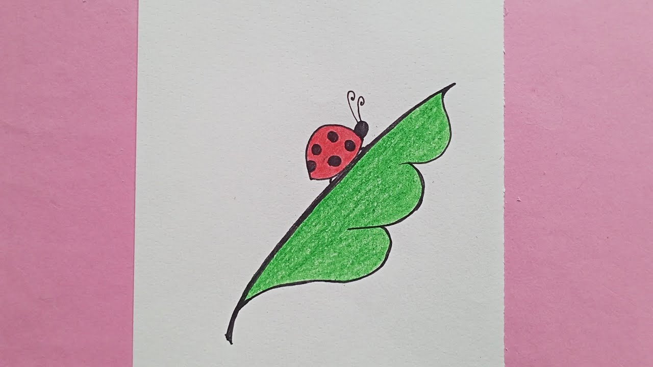 How to Make Lady Bug || Easy Lady Bug Drawing - YouTube