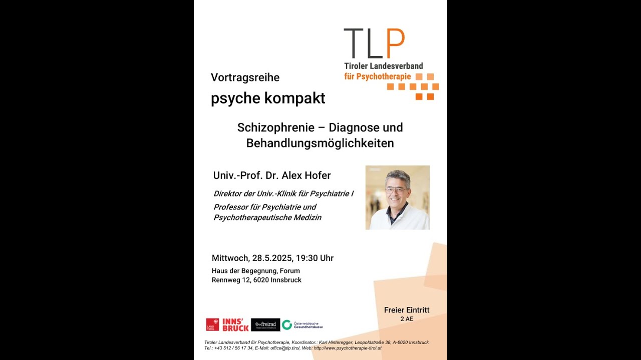 Univ.Prof.Dr. Alex Hofer - Schizophrenie - Diagnose und ...