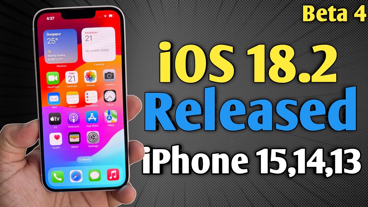 iOS 18.2 Beta 4 Released - What’s New in iPhone 15, iPhone 14, iPhone ...