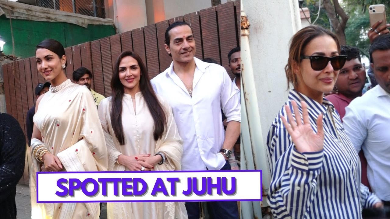 Malaika Arora, Vicky Kaushal, Esha Deol & Others Spotted At Juhu - YouTube
