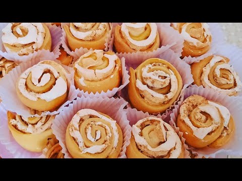 Qızılgül şirniyatı.Qızılgül kurabiyəsi.Merenqalı kurabiyə